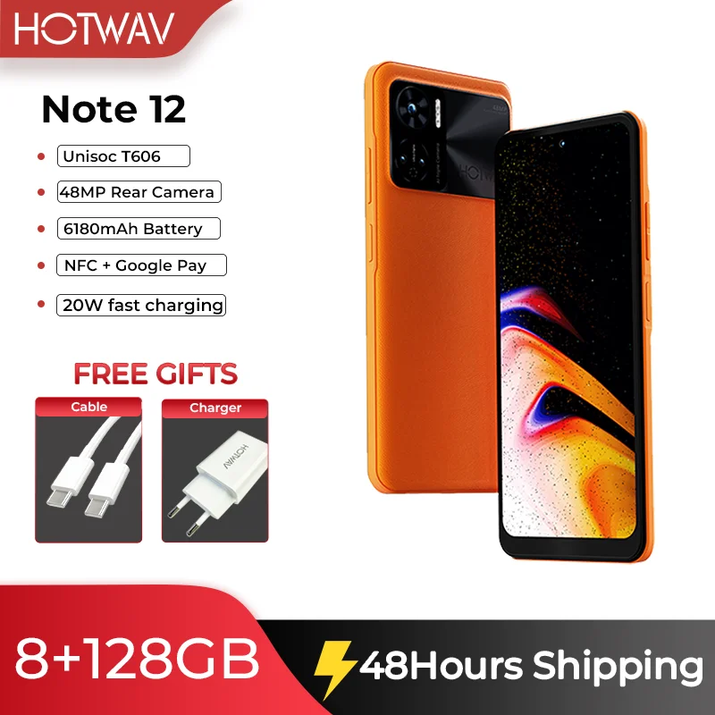 HOTWAV-Note-12-Cell-Phones-6-8-HD-Android-13-OS-8-128GB-48MP-Triple ...