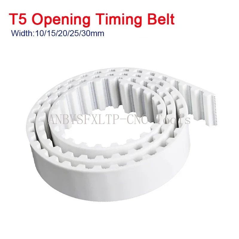 PU T5 Opening Timing Belt Width 10/15/20/25/30mm Trapezoid Synchronous ...