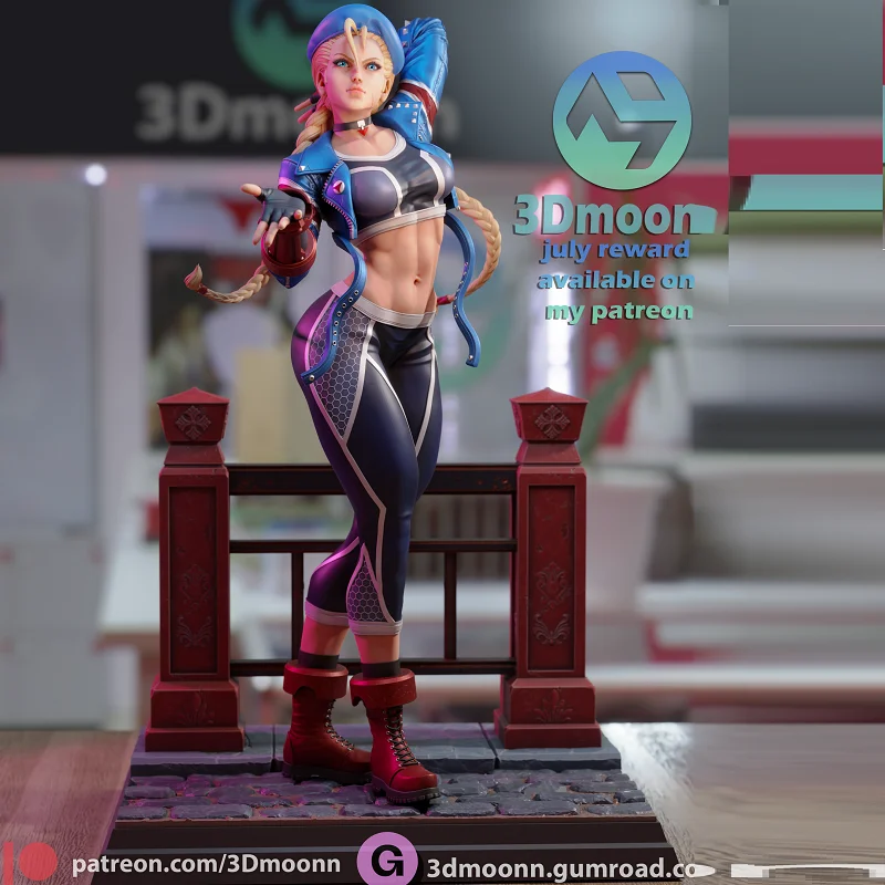 LindenKing-Kits de garaje A647, figura de Cammy a escala 3D, modelo GK, colecciones de películas ...