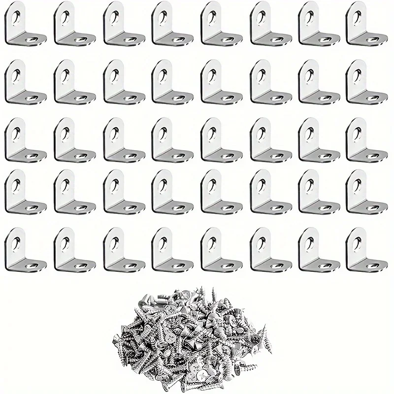 50-stainless-steel-corner-codes-with-108-screws-furniture-fixing ...