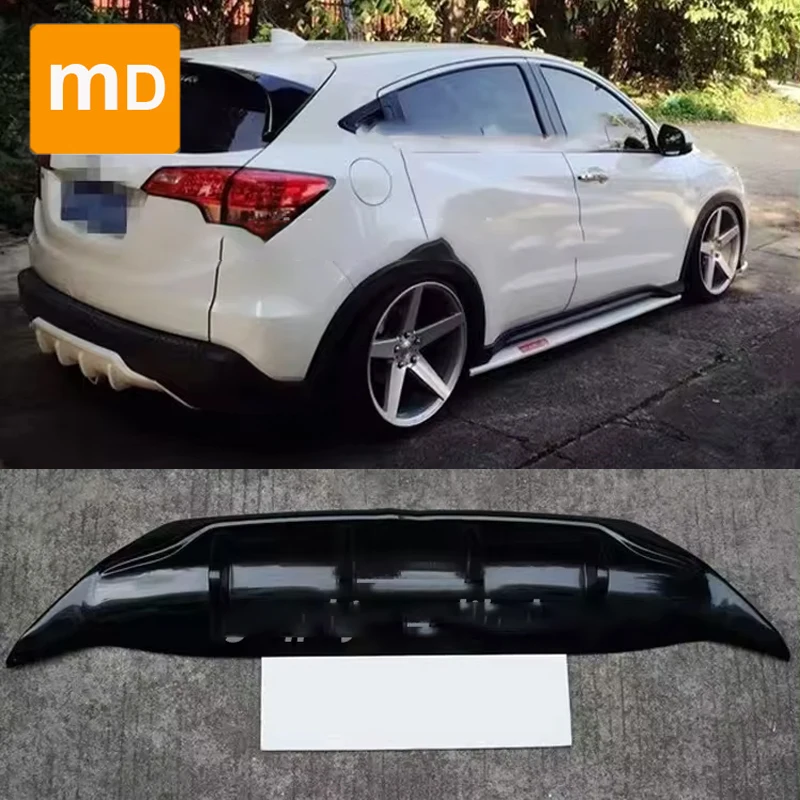 For-2015-2018-Honda-VEZEL-HRV-NOBLESSE-Type-Glossy-Black-Rear-Bumper ...
