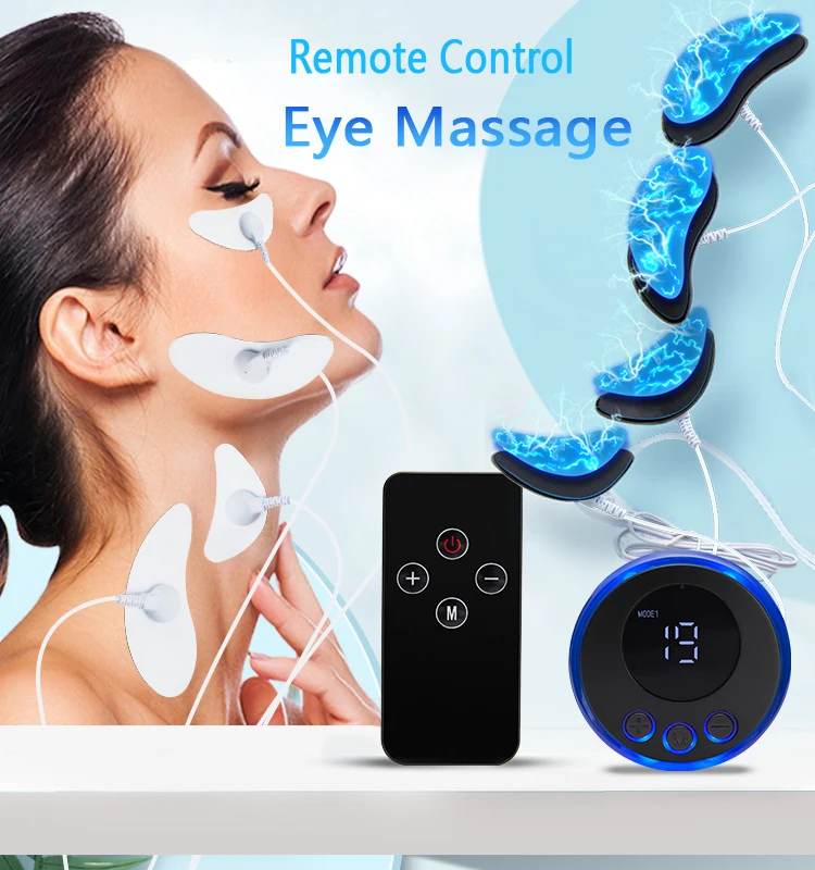 EMS Eye Beauty Massager Device Remove Wrinkle Skin Care Tightening ...