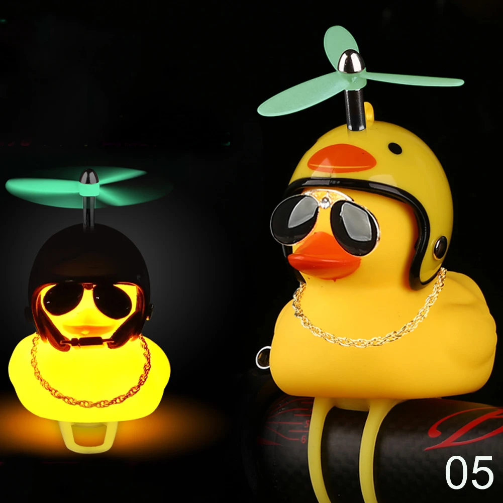 Luminous/normal Airscrew Helmet Standing Duck Broken Wind Small Yellow ...