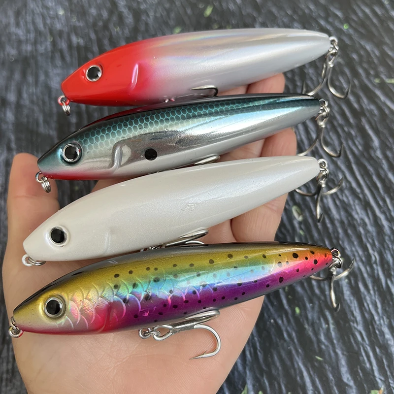 100mm-18g-Floating-Pencil-Lures-Pesca-Wobbler-Top-Water-Dogs-Artificial ...