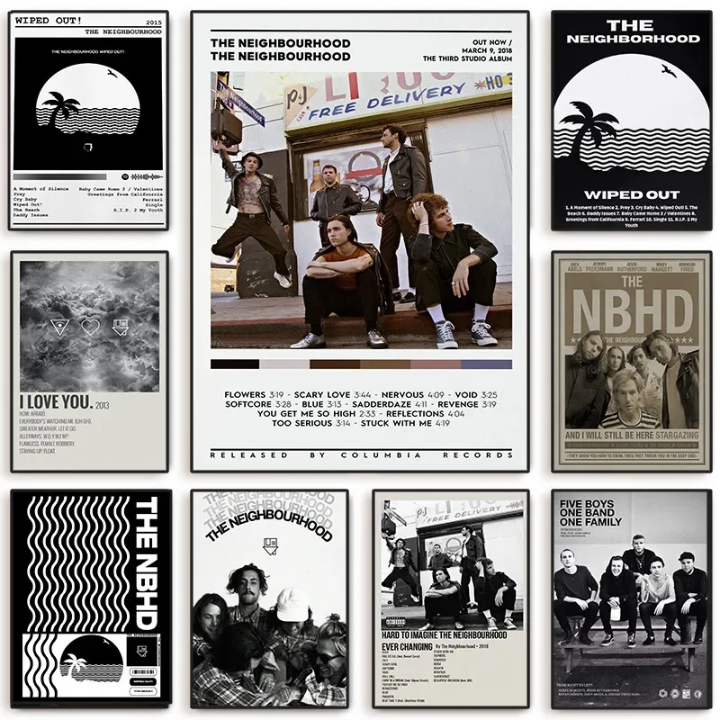 Scandinavian-Classic-Wall-Art-The-Neighbourhood-Top-Music-Albums-Track ...