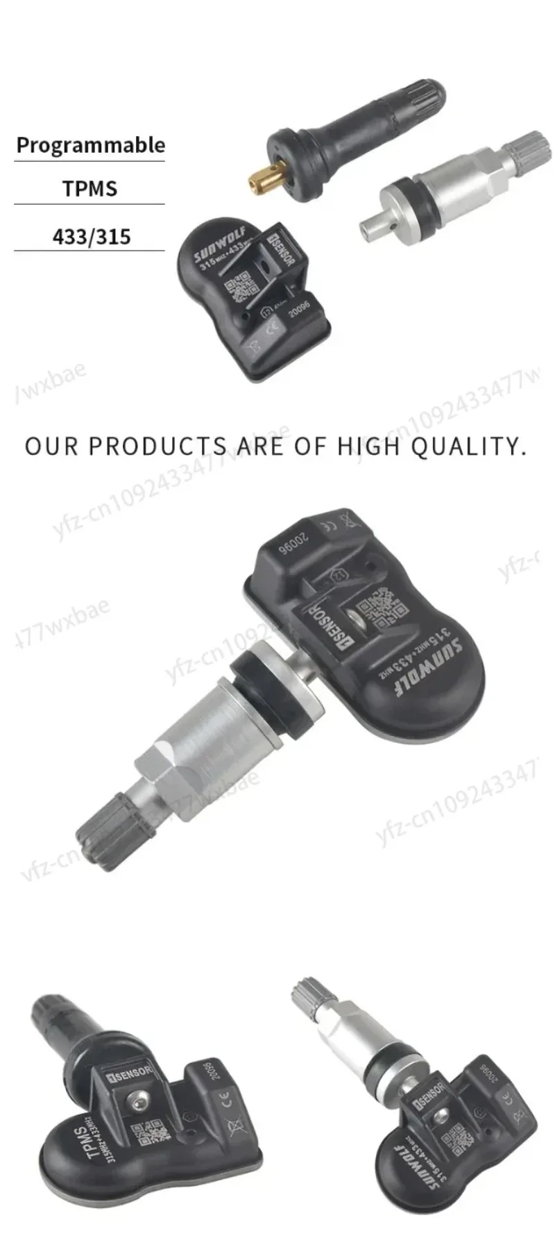Programmable-Sensor-315-433MHz-2in1-TPMS-Metal-Tire-Pressure-Sensor ...