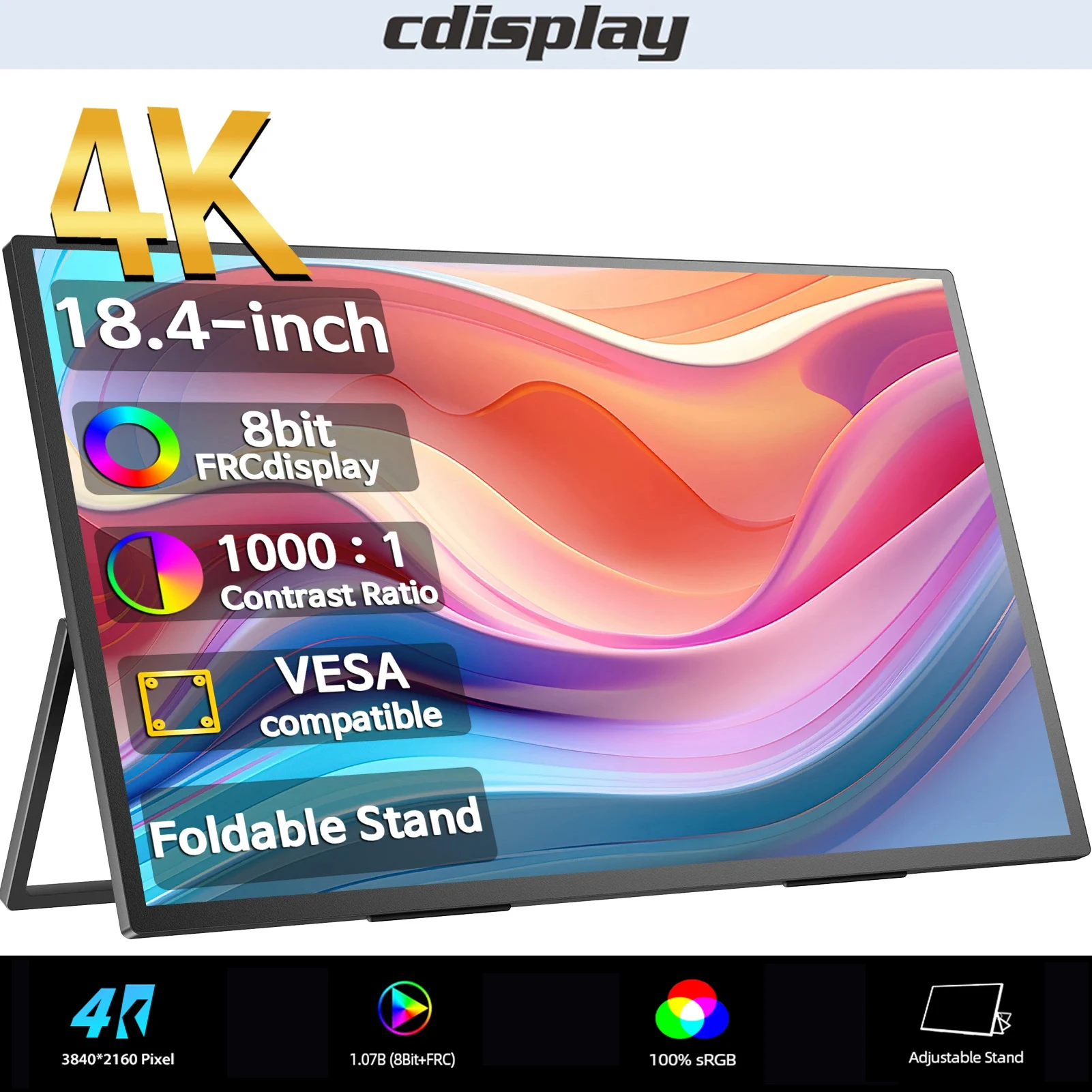 Cdisplay-18-4-Portable-Gaming-Monitor-4K-Laptop-External-Display-8Bit ...