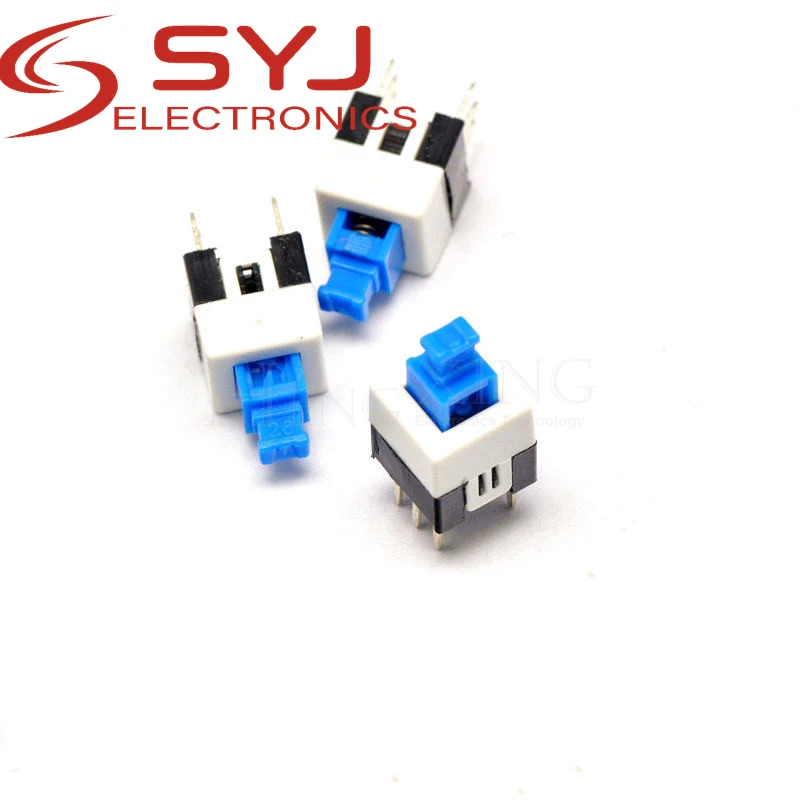 10piece 7X7mm 7*7mm 7*7 6-pin push touch switch self-lock/close button ...