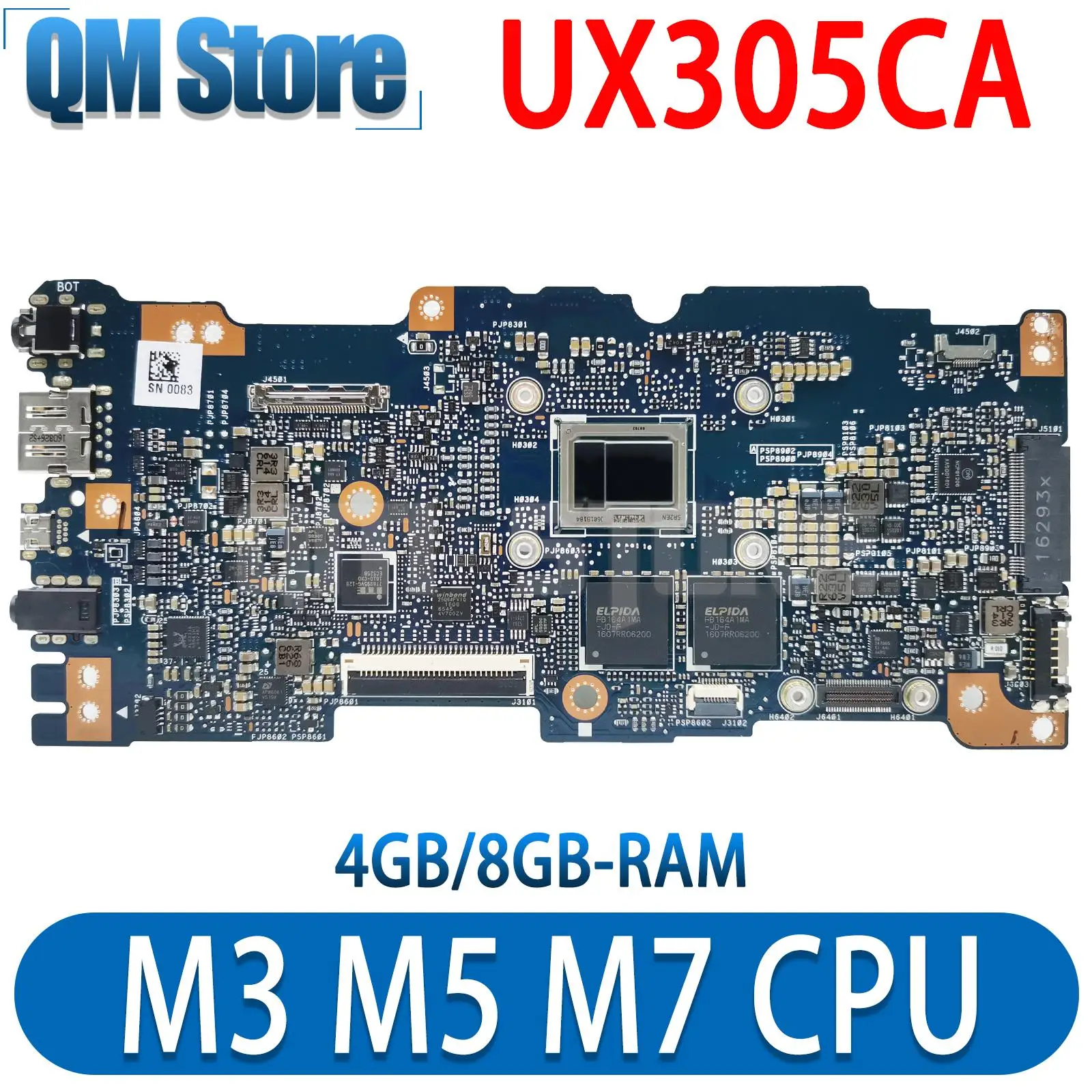 UX305C-Mainboard-For-ASUS-Zenbook-UX305CA-U305CA-Laptop-Motherboard-M3 ...