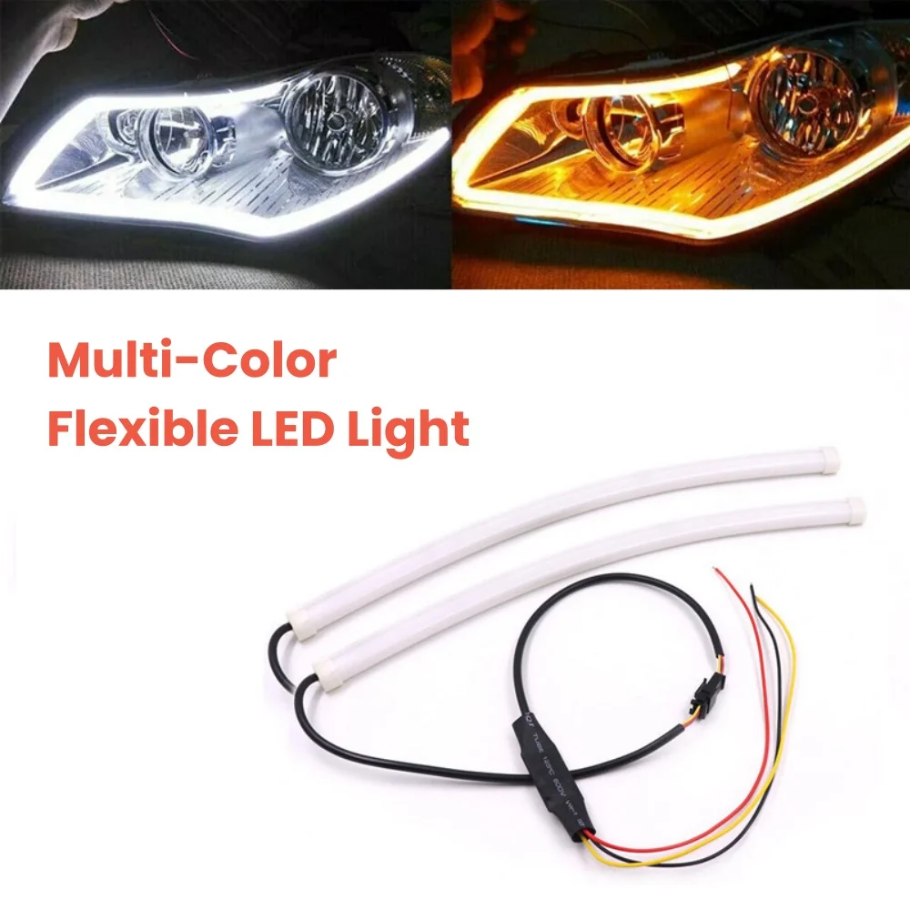 Multi-color-Flexible-Strip-LED-Light-DRL-Daytime-Running-Tube-Lamp-Turn ...