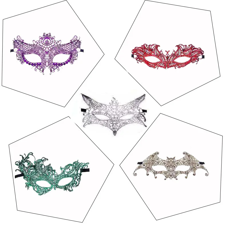 Printable Lace Masquerade Mask Template