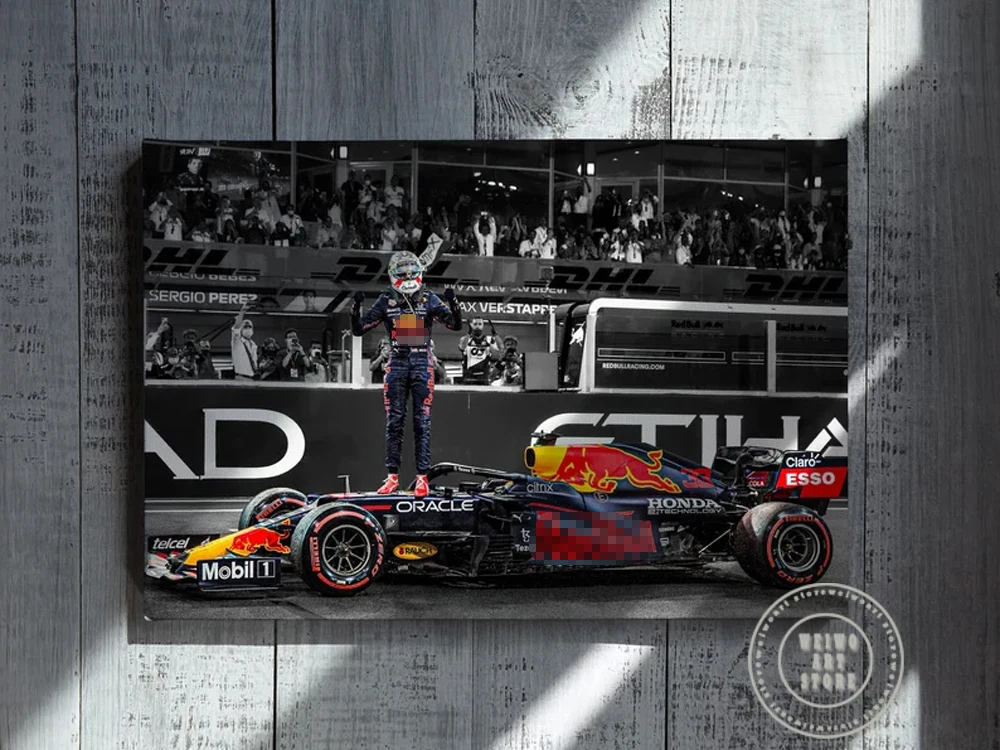 Tableau - Toile,Max Verstappens F1 affiche de course,impression sur ...