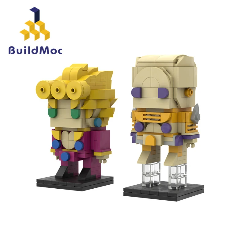 Buildmoc Anime JoJo Adventure Giorno Giovanna Figures MOC Set Building ...