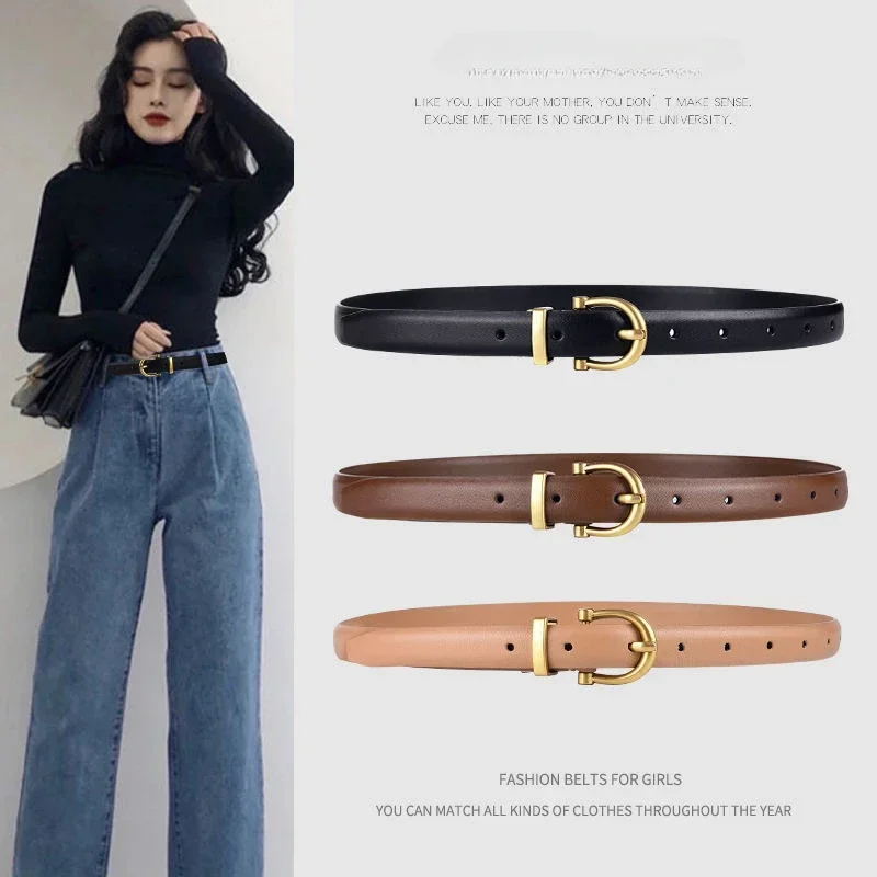 Luxury-Designer-Women-Belt-Genuine-Leather-Female-Fashion-Metal-Belt ...