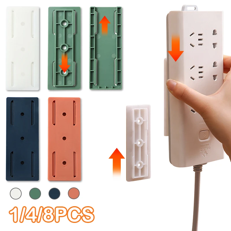 1-4-8-Pcs-Socket-Paste-Fixer-Wall-Hanging-Patch-Panel-Holder-Punch-free ...