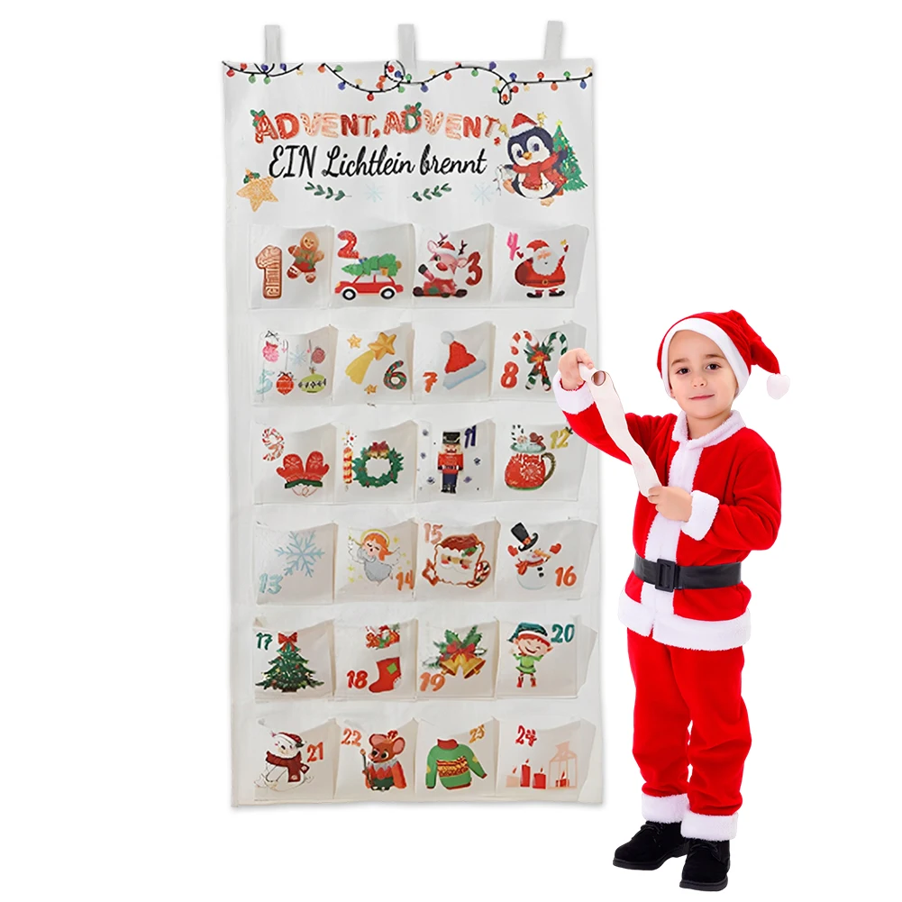 Fabric-Christmas-Advent-Calendar-Advent-Calendar-2024-Reusable-Wall ...