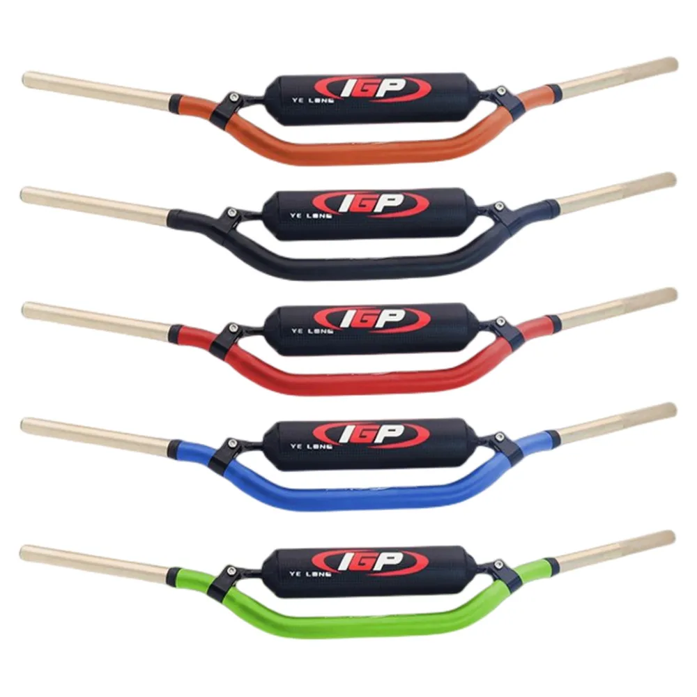 IGP Universal Motorbike 1-1/8"Twinwall Handlebar With Hand Fat Bar Pad ...