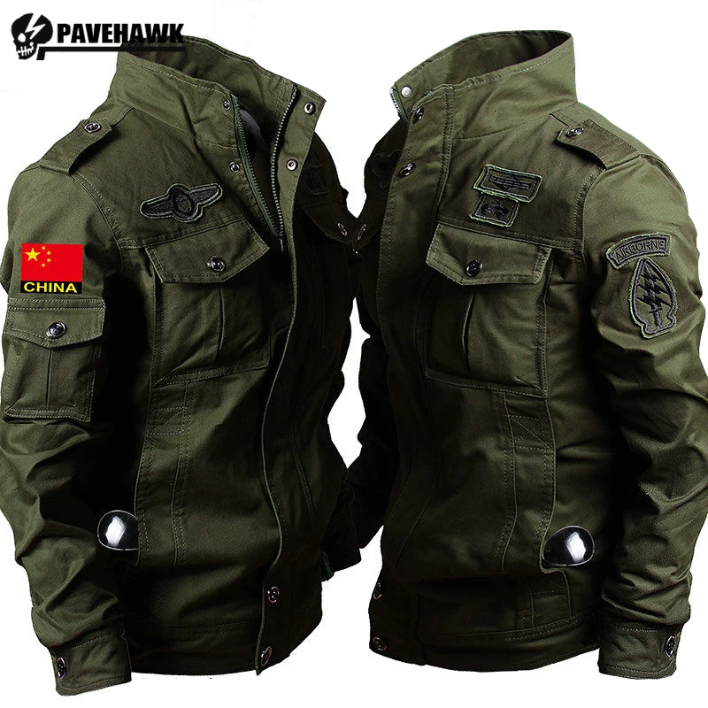 Autumn-Cargo-Jackets-Men-Military-Multi-pocket-Wear-resistant-Bomber ...
