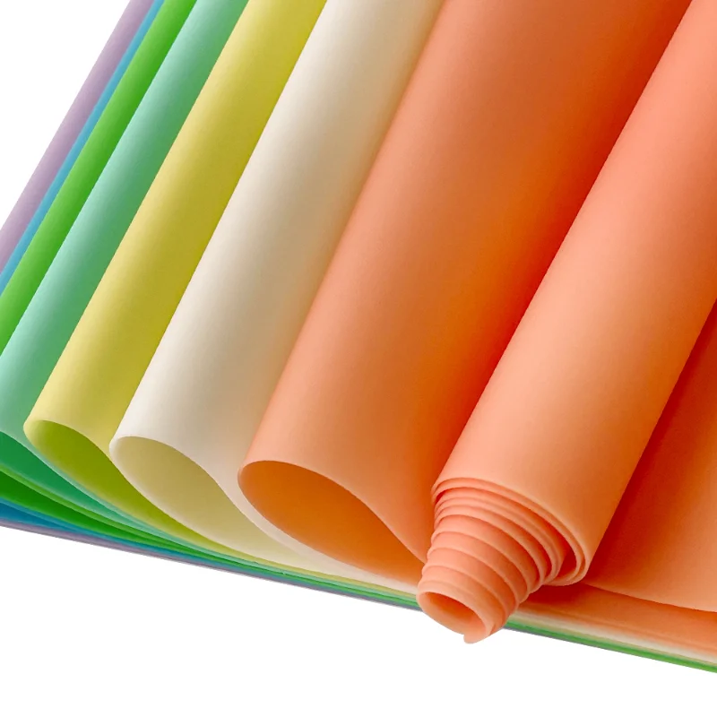 Frosted-Jelly-PVC-Roll-Solid-Color-Vinyl-Clear-Fabric-46-135cm-Faux ...