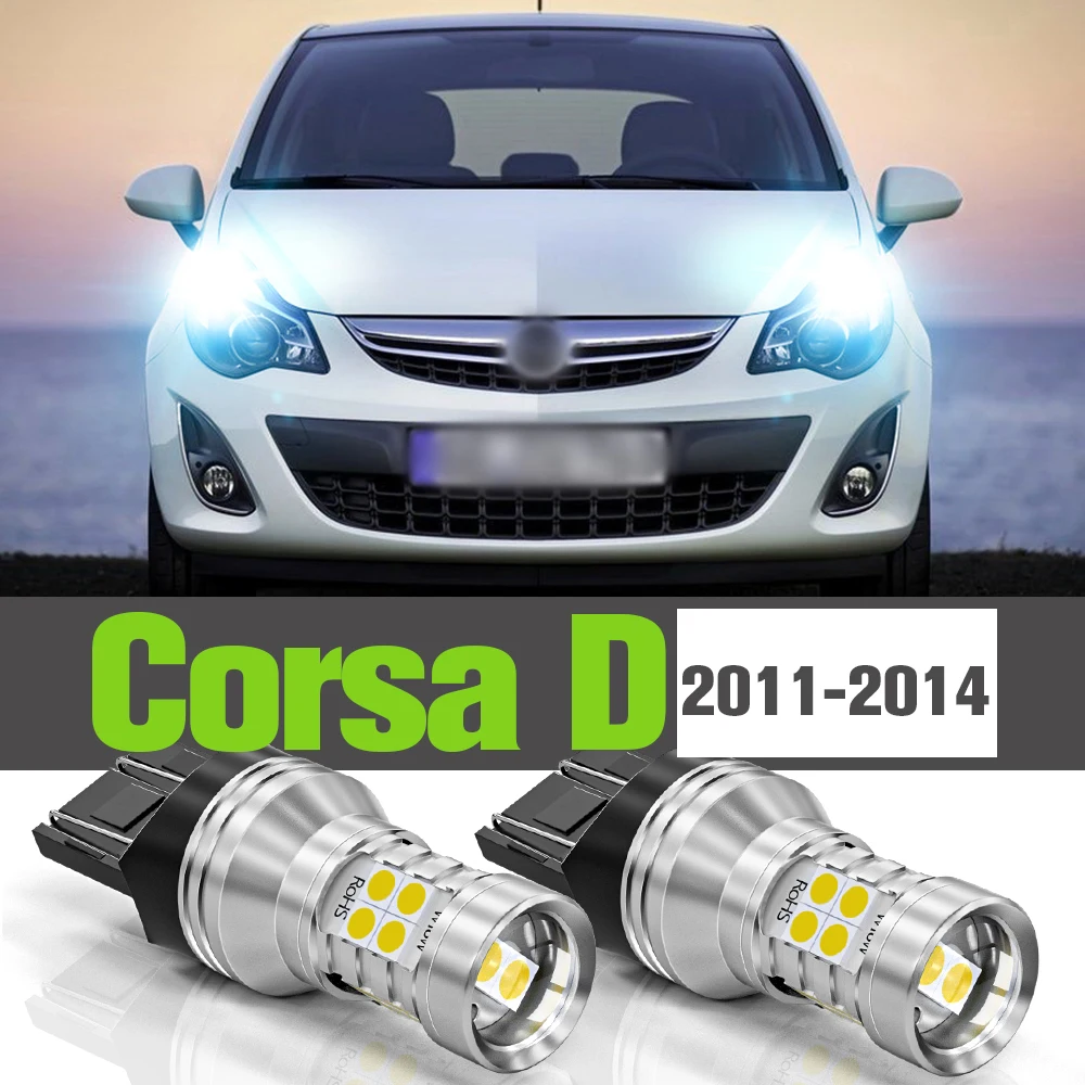2x-LED-Daytime-Running-Light-DRL-Accessories-Lamp-For-Opel-Corsa-D-2011 ...
