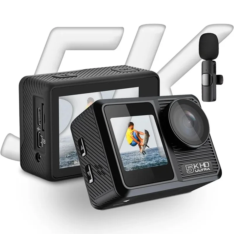 Original-Action-Camera-Ultra-HD-5K-30fps-Dual-Display-Touch-Screen ...
