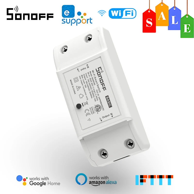 1-20pcs-SONOFF-Basic-R2-WiFi-Smart-Switch-Yandex-Alice-Smart-Home ...