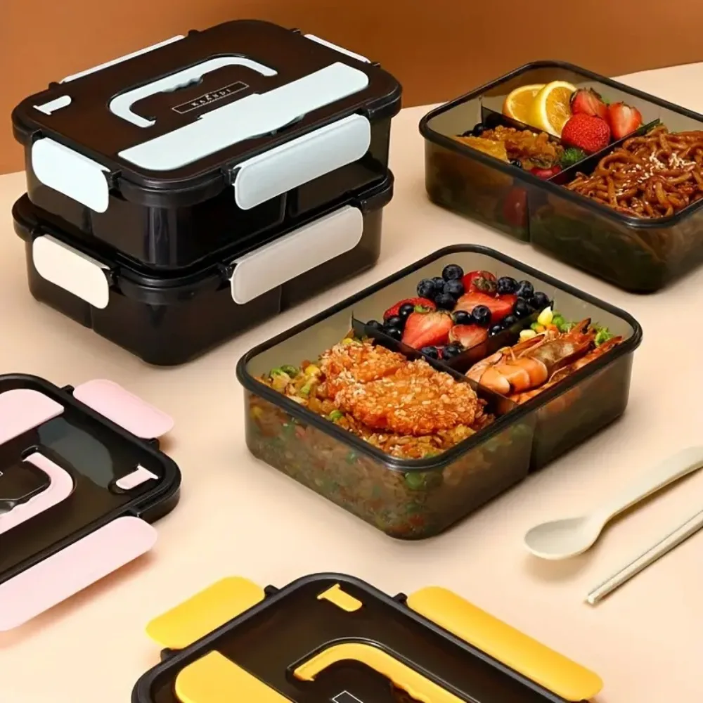 3-Compartments-Simple-Leak-Proof-Bento-Lunch-Box-with-Tableware ...