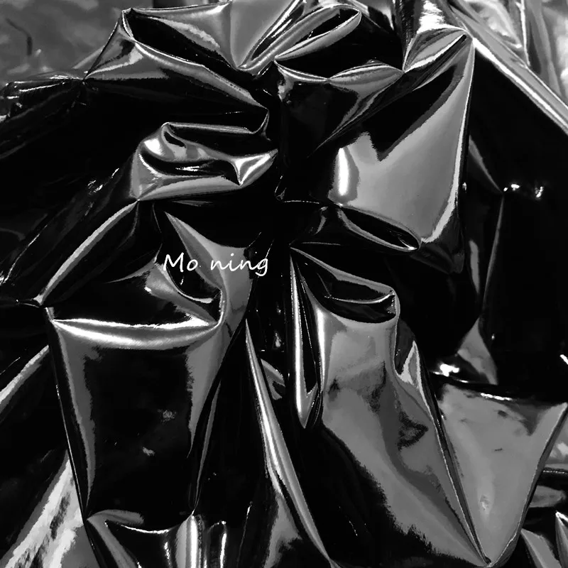 Black Patent Leather Fabric