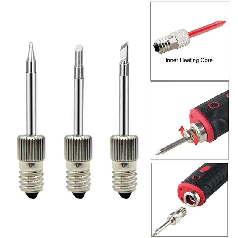 3PCS-Set-Wireless-Soldering-Iron-Tips-E10-Interface-Soldering-Iron ...