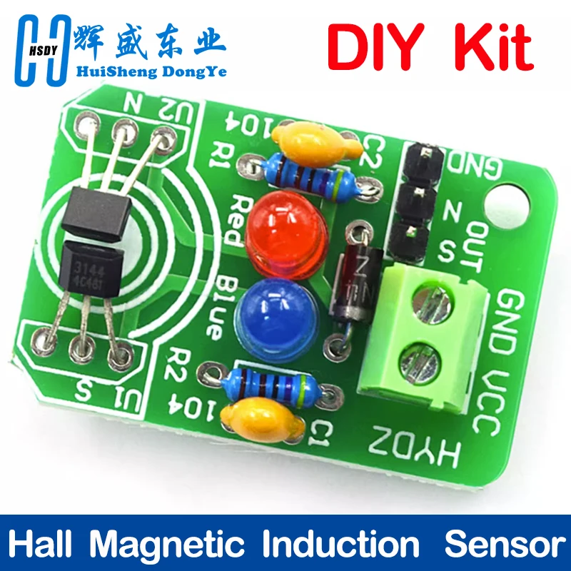 Hall-magnetic-Induction-sensor-magnetic-detection-pole-resolver-North ...