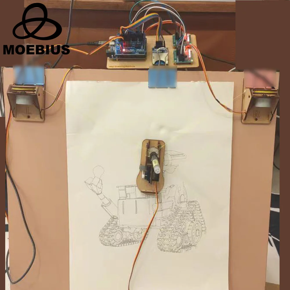 Cheapest-Open-Source-Drawing-Robot-Draw-Line-Plotter-Wall-Painting-Robotic-Maker-Project-Kit-for ...
