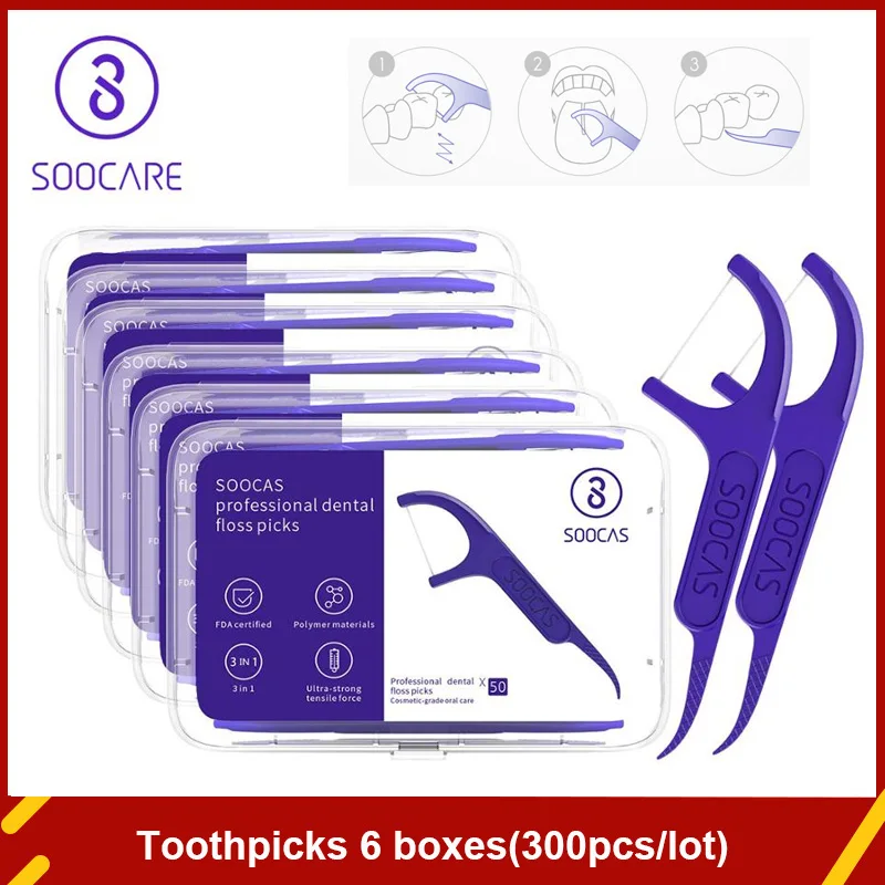 Original Youpin Soocas Dental Floss Pick Teeth Tooth Toothpicks Stick ...