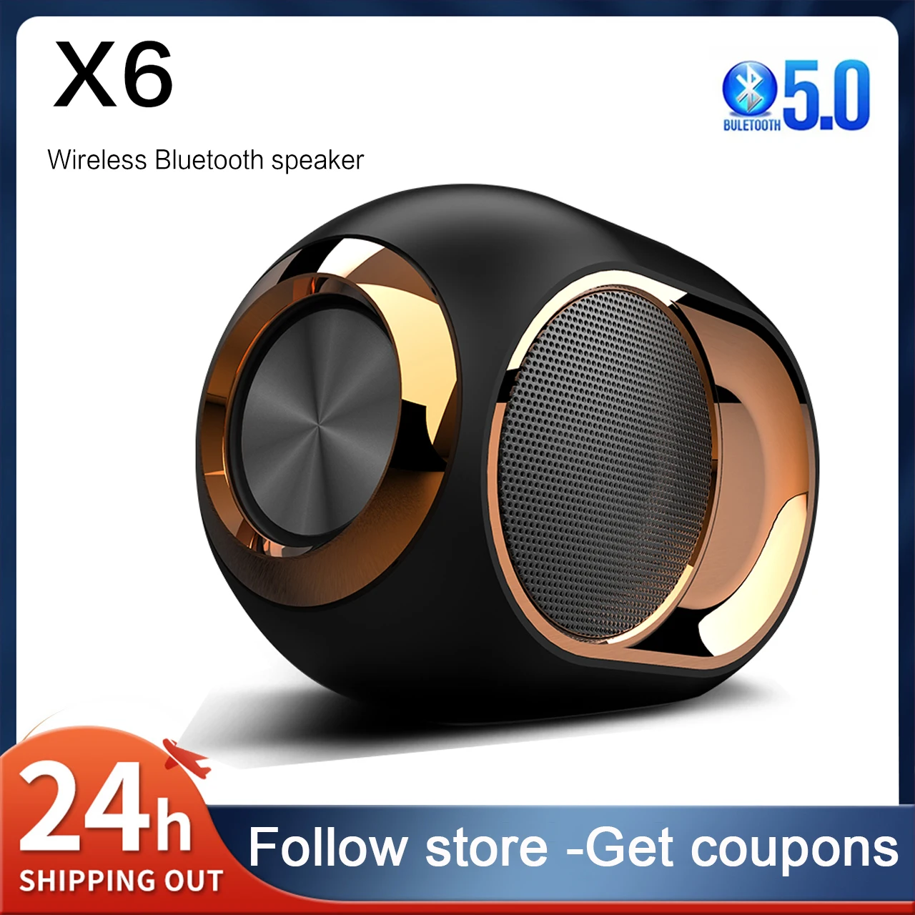 X6-Bluetooth-5-0-SpeakerTWS-wireless-subwoofer-card-Bluetooth-audio ...