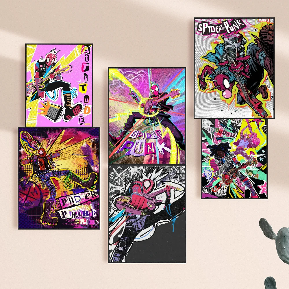 Spider Punk Graffiti Poster: The Ultimate Urban Wall Art for Bold Spaces