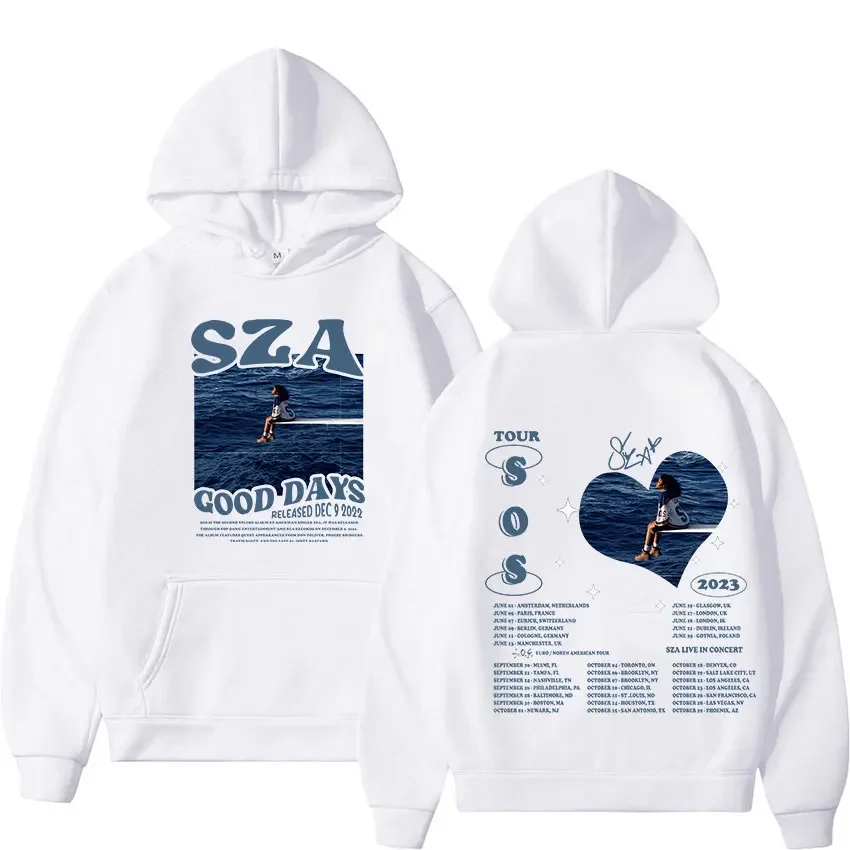SZA SOS Good Days Hoodie 2023 Concert Tour Hoodies Men Women-阿里巴巴