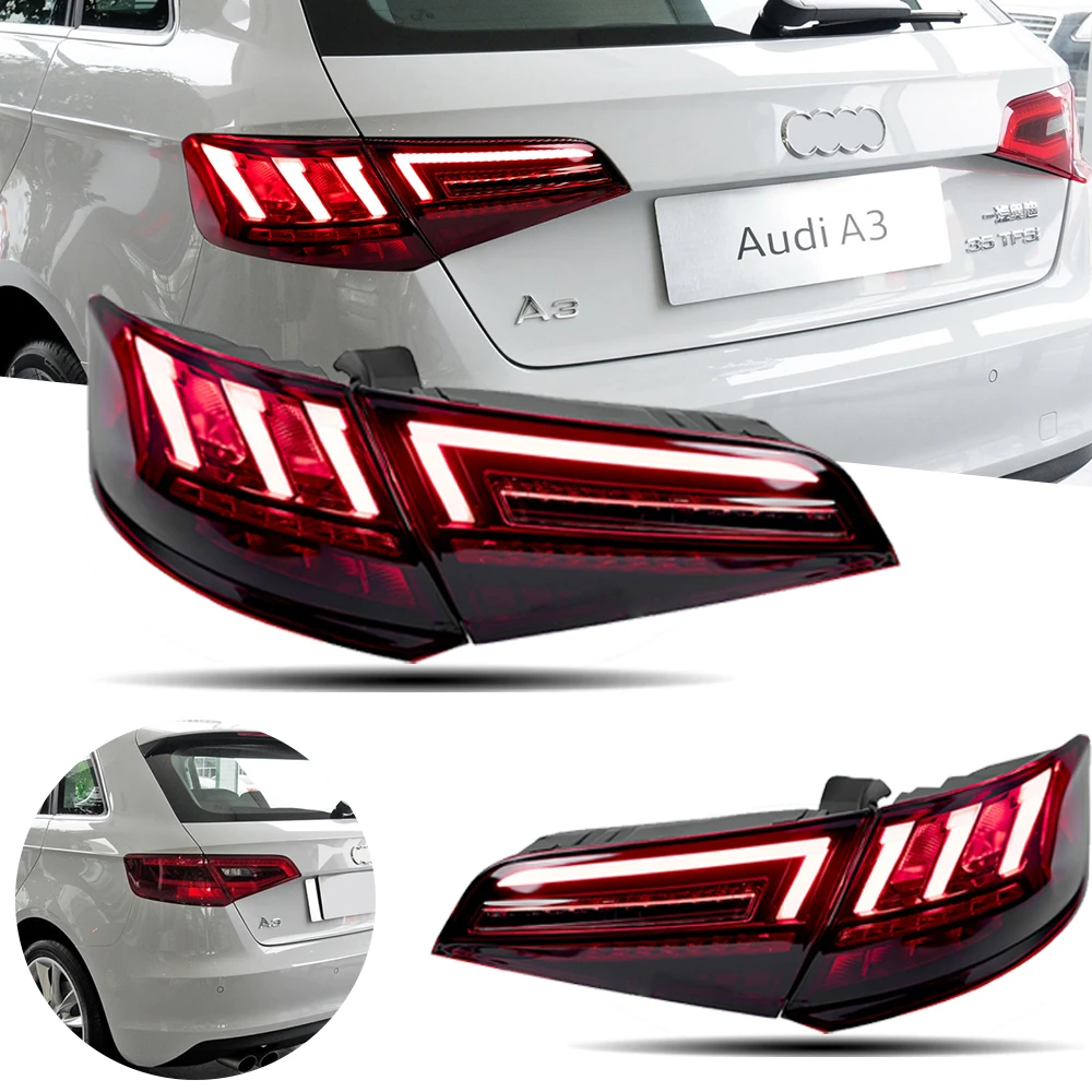 Taillight For Audi A3 Led Taillights 2013-2020 Hatchback Tail Lamp Car ...