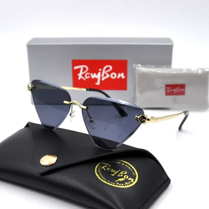 New-rimless-sunglasses-Personality-fashion-Panda-polarizing-sunglasses ...