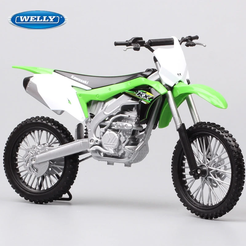 WELLY-1-10-Kawasaki-KX250F-Alloy-Track-Racing-Motorcycle-Model-Diecasts ...