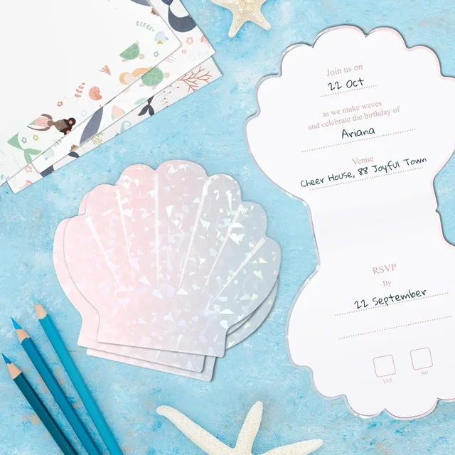 Seashell Invitation Template