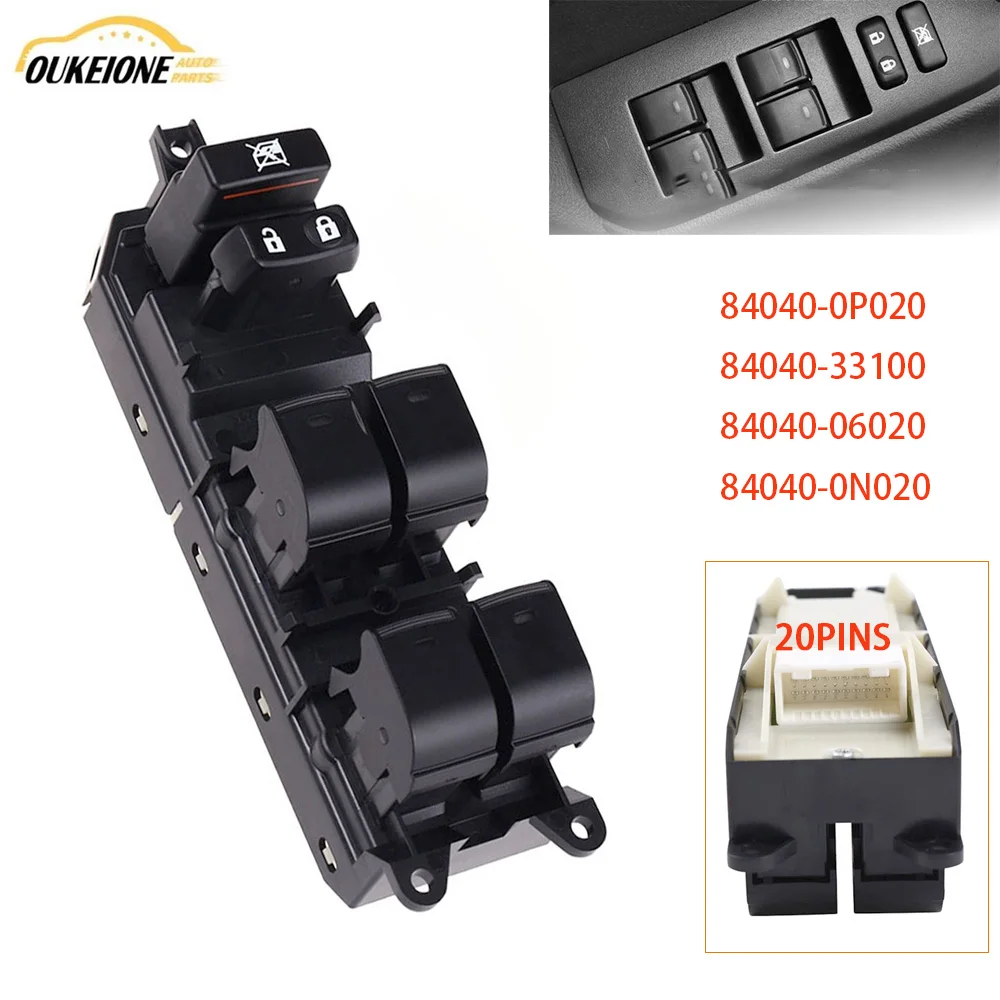 84040-33100-Master-Power-Window-Control-Switch-Regulator-Button-for ...
