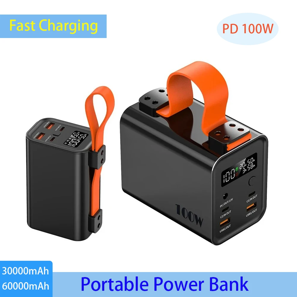 PD-100W-30000mAh-60000mAh-Power-Bank-Station-Outdoor-Energy-Portable ...