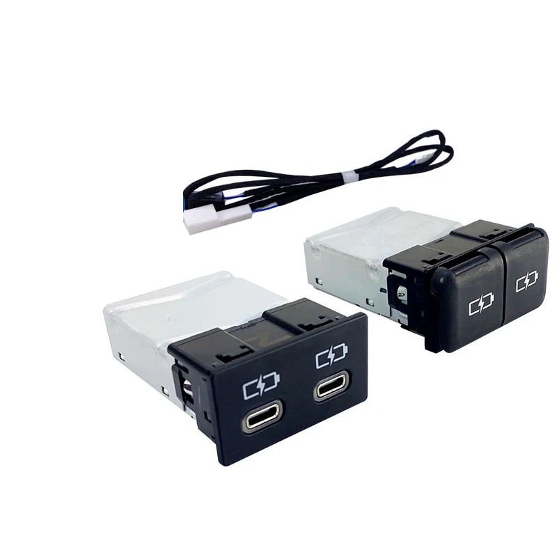 USB Type-C Quick Charger For Toyota Sienna Camry Highlander Corolla ...