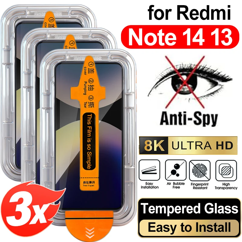 Para Redmi Note 14 13 R 13R Pro 4G 5G Note14 Note13 Pro vidrio templado ...