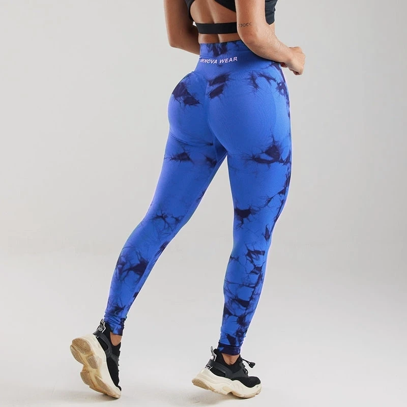 INNOVA-pantalones-de-Yoga-con-efecto-Tie-Dye-para-mujer-mallas-de ...