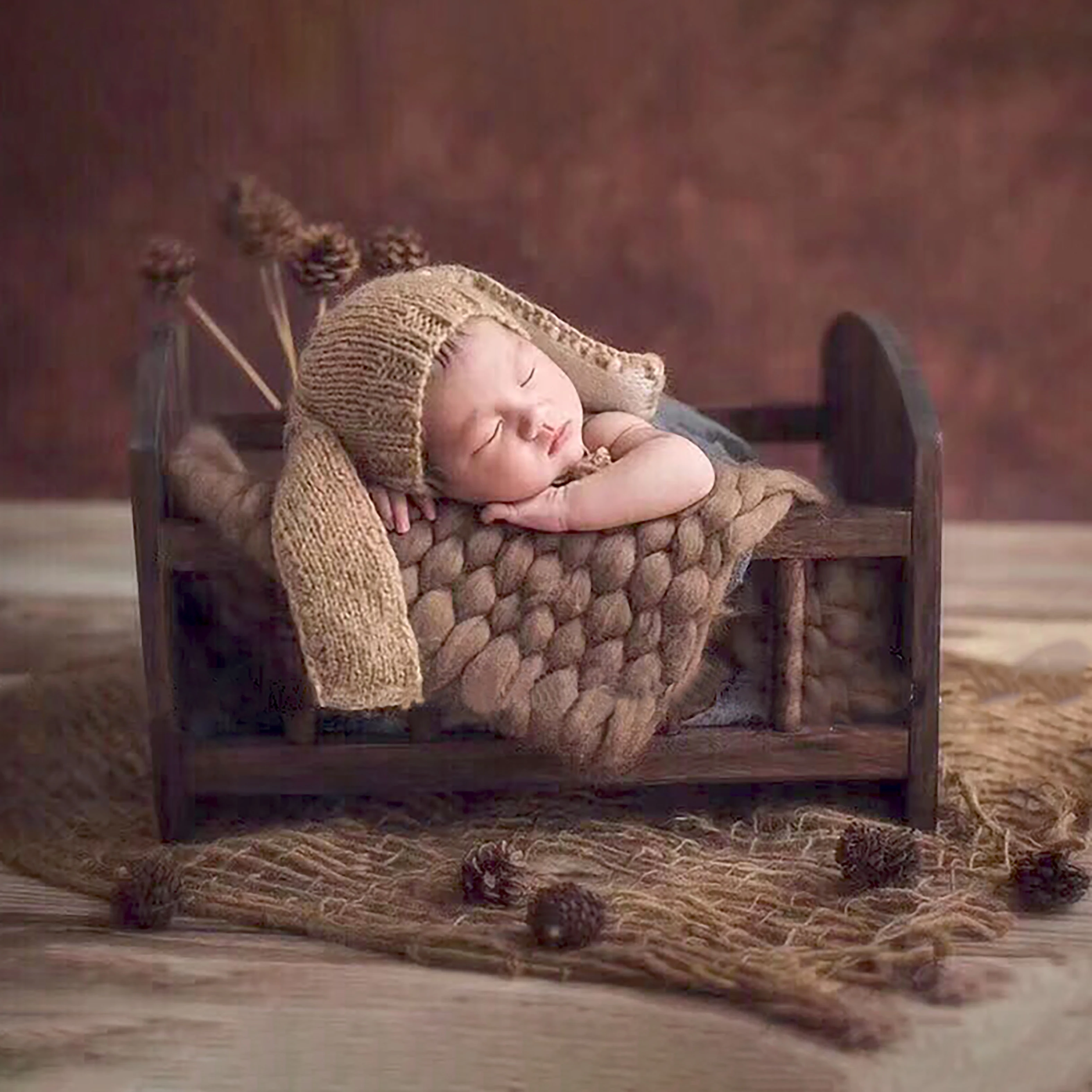 Newborn Photography Props Wood