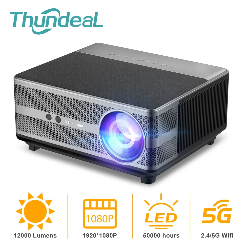 ThundeaL Full HD 1080P Projector WiFi LED 2K 4K Video Movie Smart TD98 ...