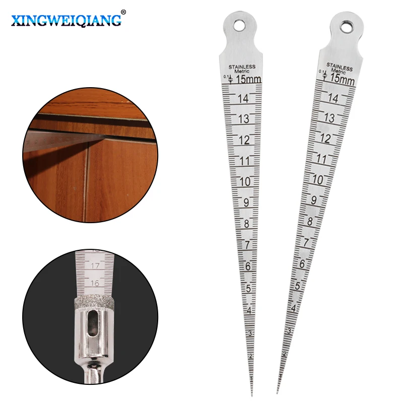 A-o-inoxid-vel-Duplo-Side-Gauge-Feeler-Gap-Hole-Ferramenta-de-Medi-o ...