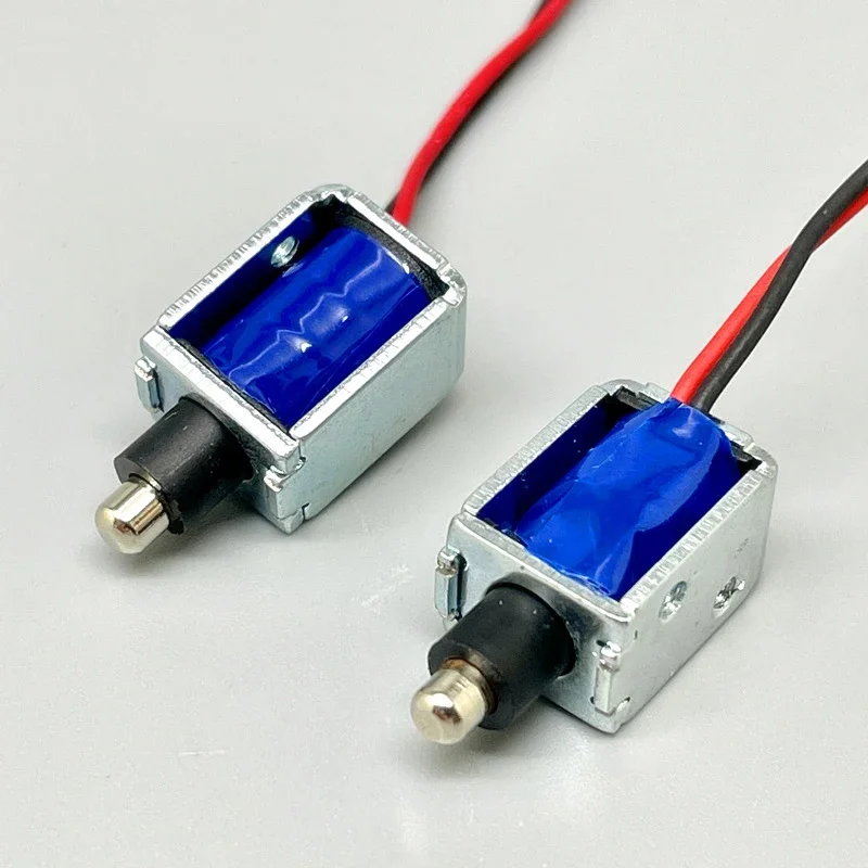 Open-Frame-Mini-Push-Pull-Solenoid-Electromagnet-DC-5V-3mm-Stroke-Small ...
