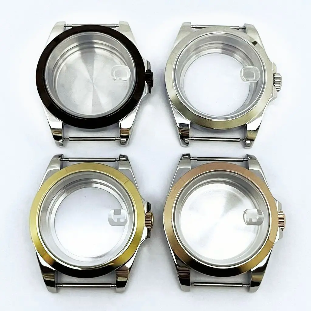 New 39mm Black/Silver/Gold Waterproof Sapphire Glass Watch Case Fit ...