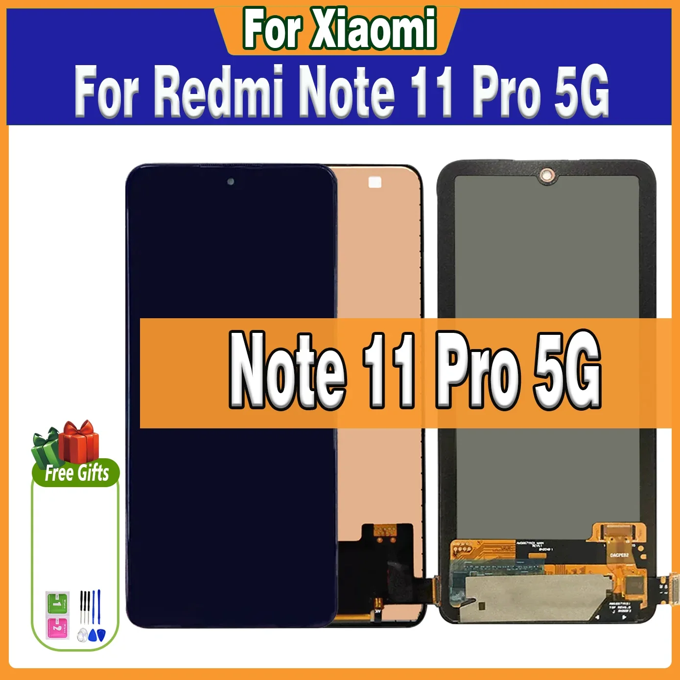 Ensemble-cran-tactile-LCD-AMOLED-de-remplacement-pour-Xiaomi-Redmi-Note-11-Pro-5G-21091116I ...